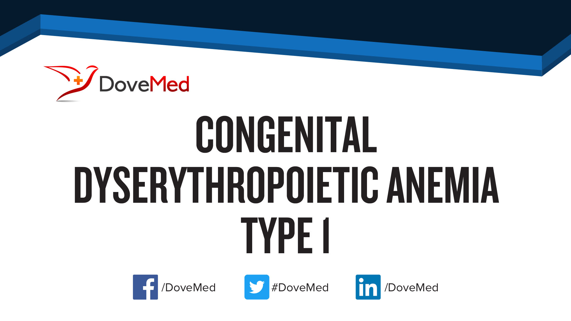Congenital Dyserythropoietic Anemia Type 1